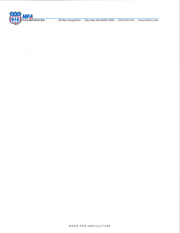 Letterhead | MFA with Store Imprint – myMFA Shop